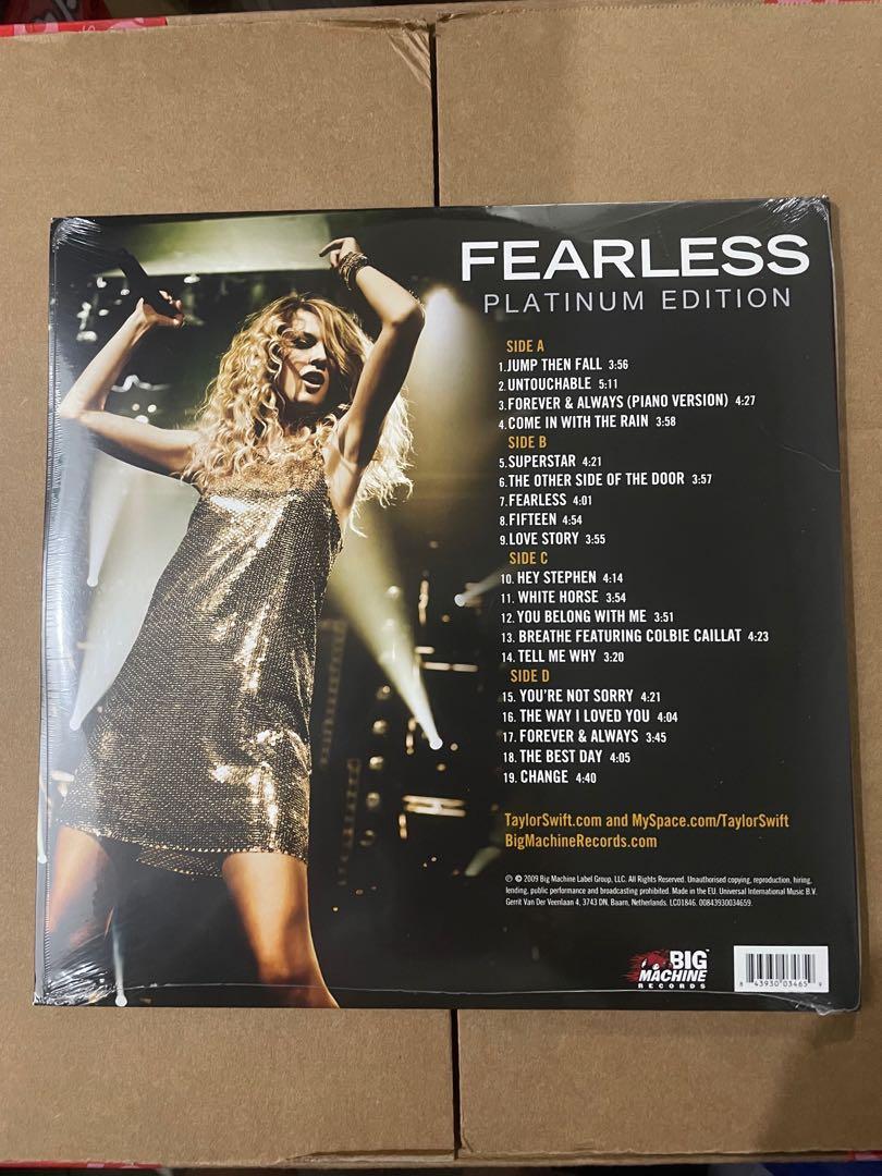 Taylor Swift - Fearless Vinyl PLATINUM EU Version Record Store Day ...