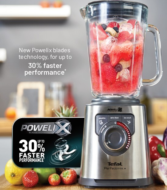 TEFAL PERFECT MIX PLUS HIGH-SPEED GLASS BLENDER, TV & Home Appliances, Kitchen Appliances ...
