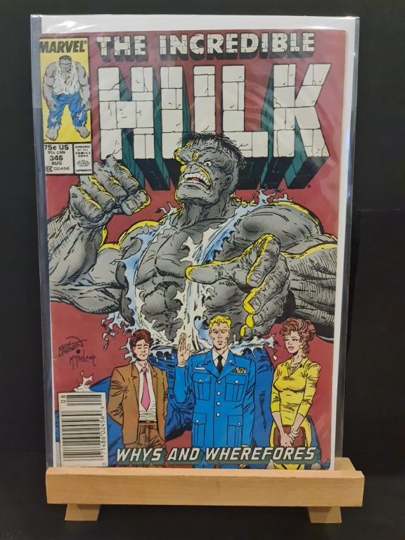 The Incredible Hulk #346 Newsstand Edition, Hobbies & Toys, Books ...