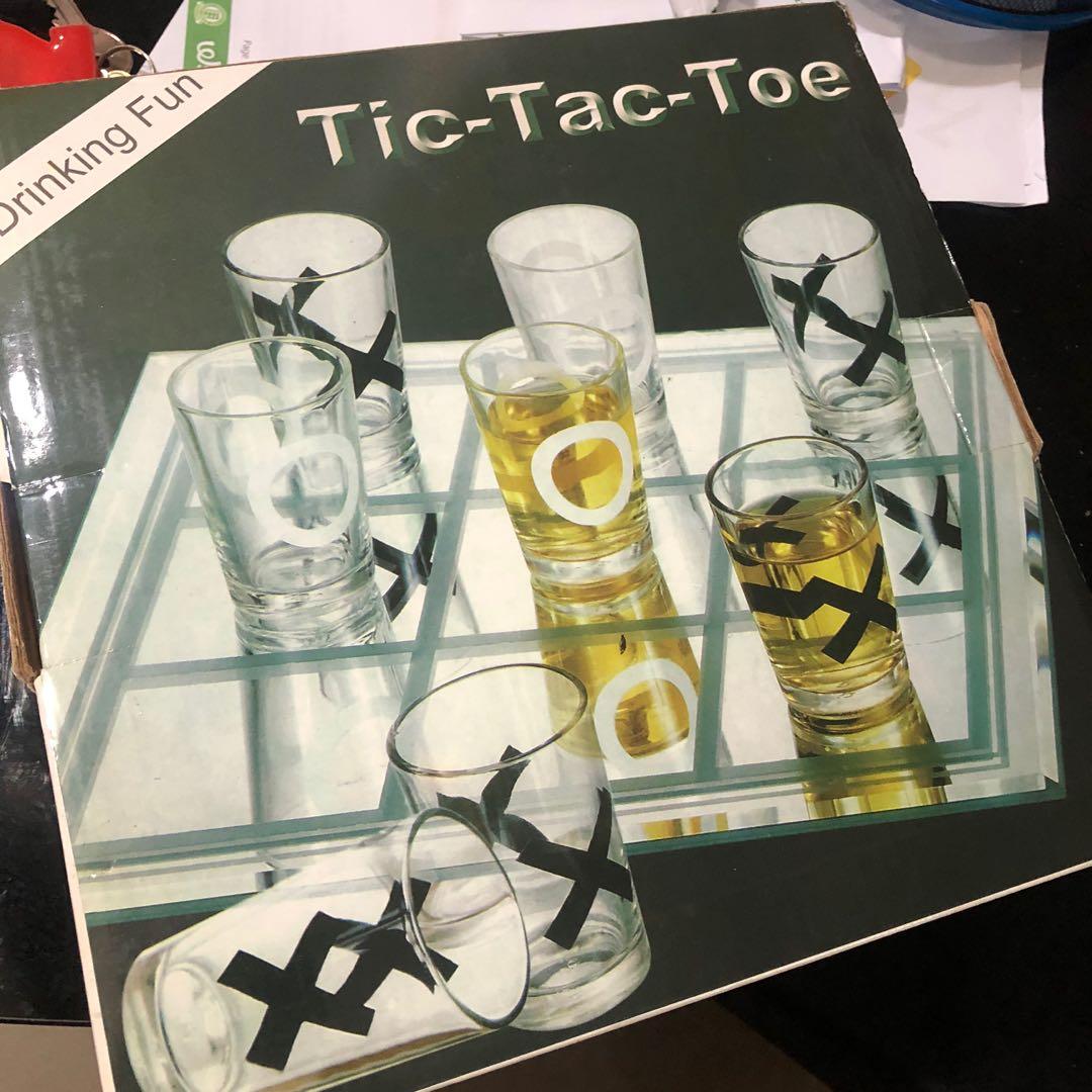 Tic Tac Toe drinking game, Food & Drinks, Alcoholic Beverages on Carousell
