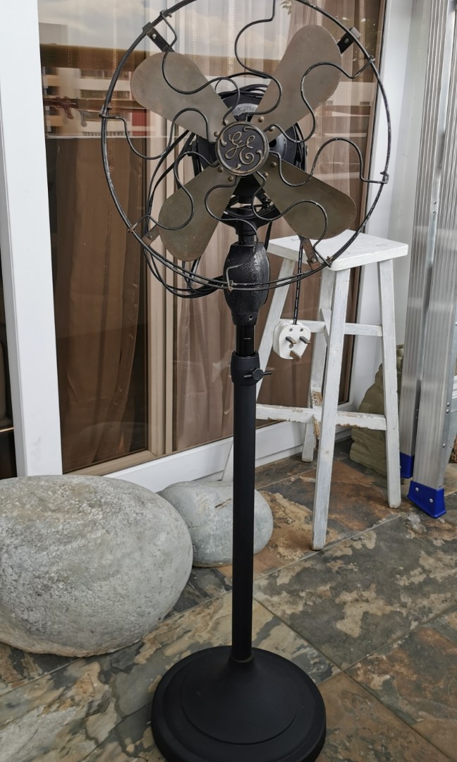 Vintage 12" GE floor stand fan, TV & Home Appliances, Air Conditioners ...