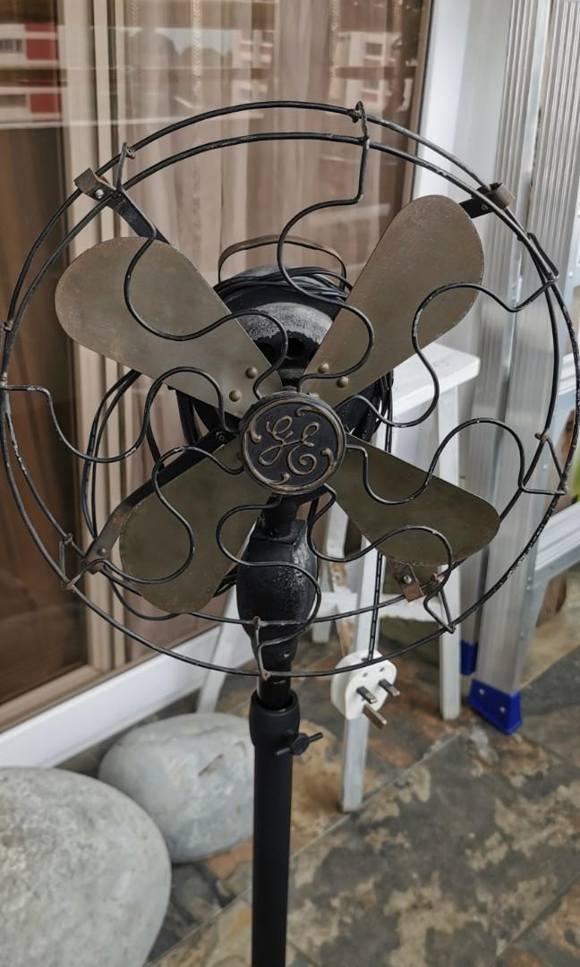 Vintage 12" GE floor stand fan, TV & Home Appliances, Air Conditioners ...