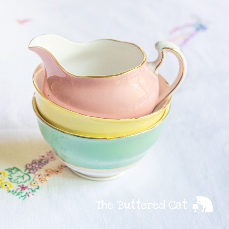 Vintage Colclough milk jug, sugar bowl, sold individually, Furniture ...