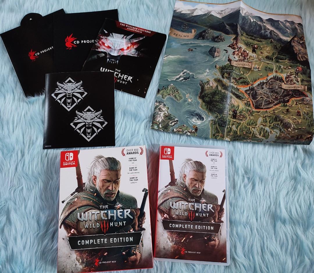 WITCHER 3 w/Map, Stickers and Booklet, Video Gaming, Video Games ...