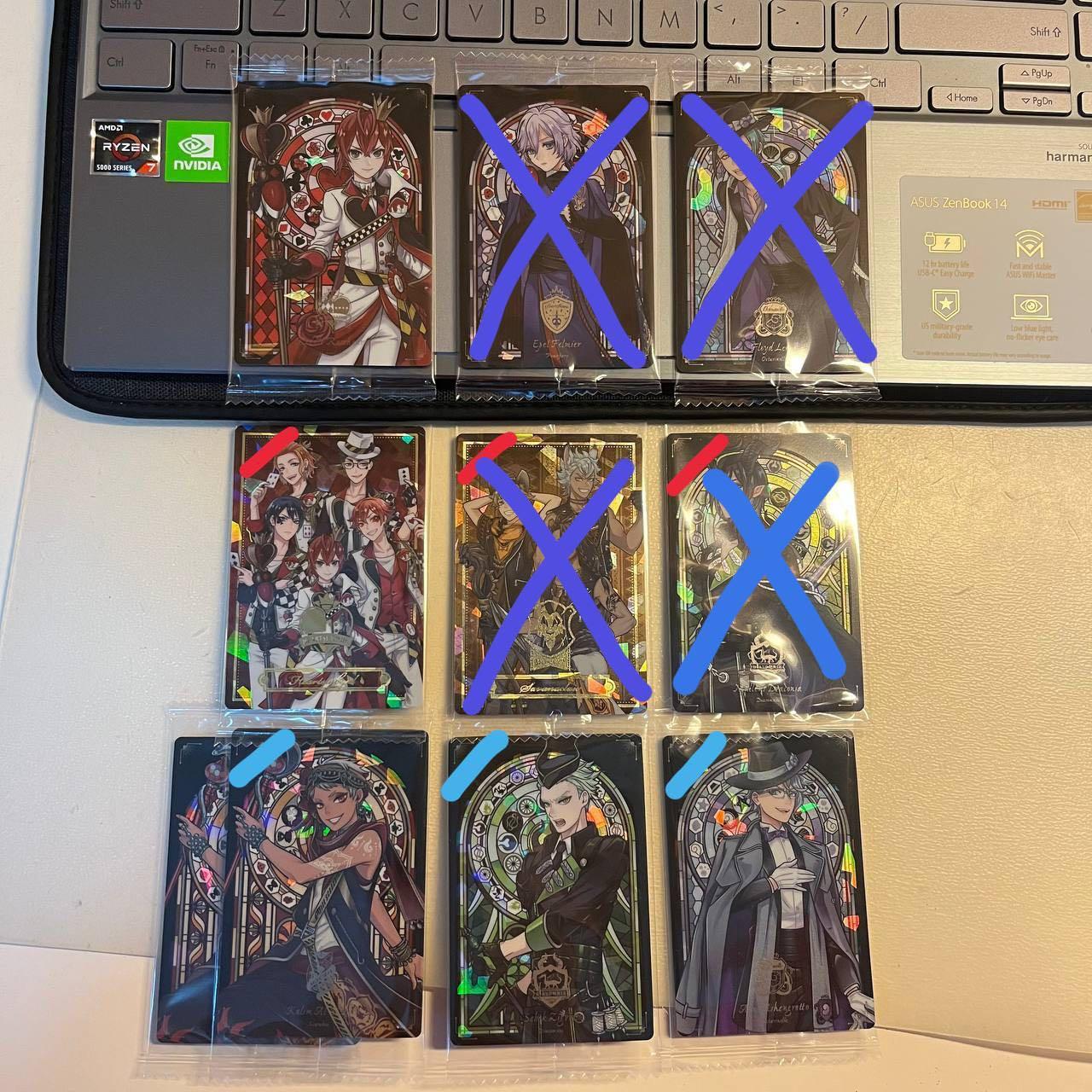 [WTT/WTS] Twisted Wonderland TWST Wafer Cards Holo Malleus Heartslabyul ...