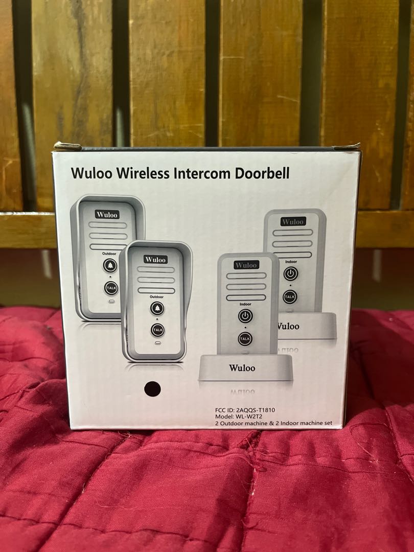 Wuloo Wireless Doorbells Intercom System:WHITE, Furniture & Home Living ...