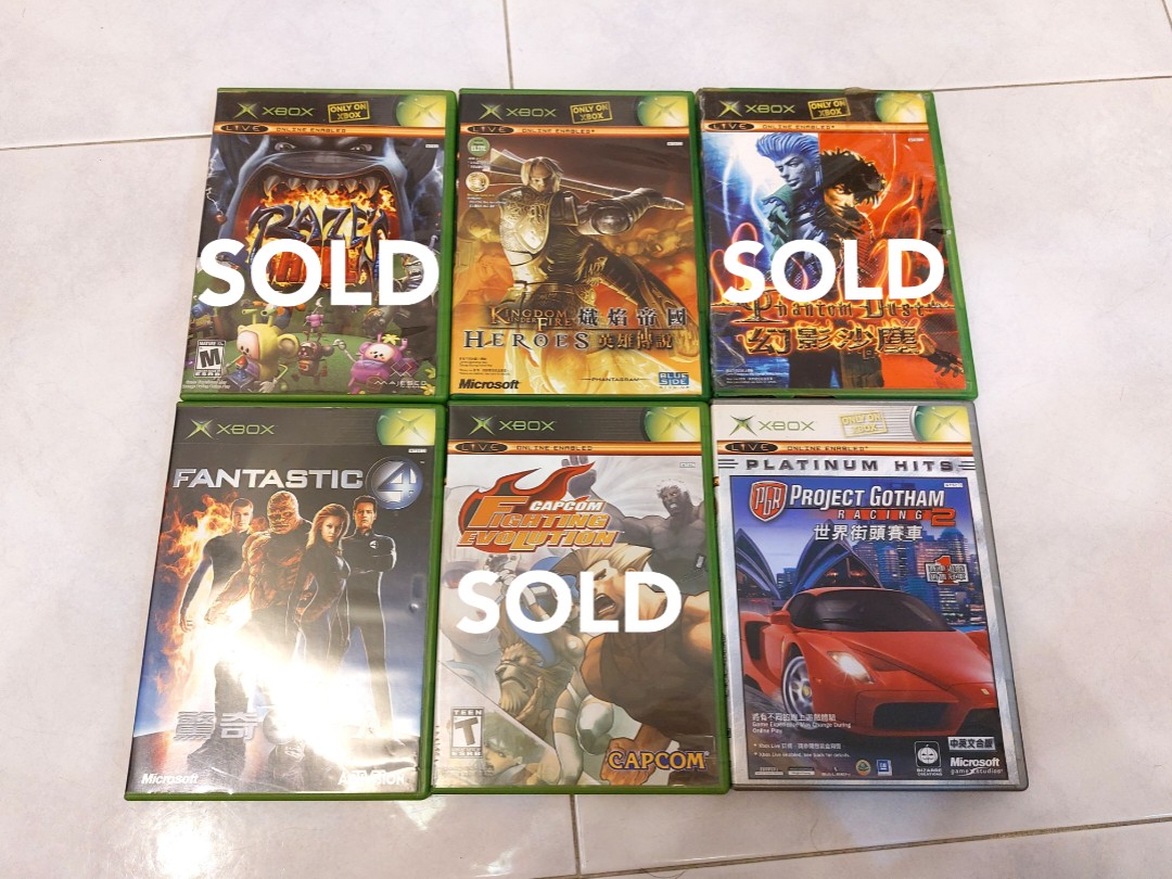 Xbox First Gen games, Video Gaming, Video Games, Xbox on Carousell