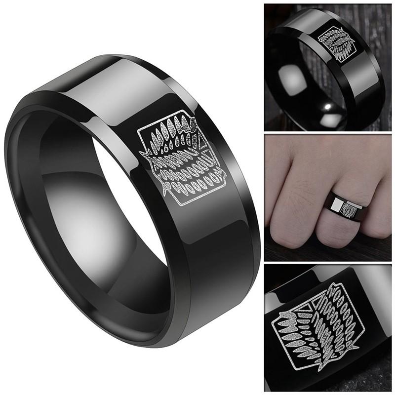 ATTACK ON TITAN RING AOT COSPLAY JPOP ANIME EREN LEVI, Hobbies & Toys ...