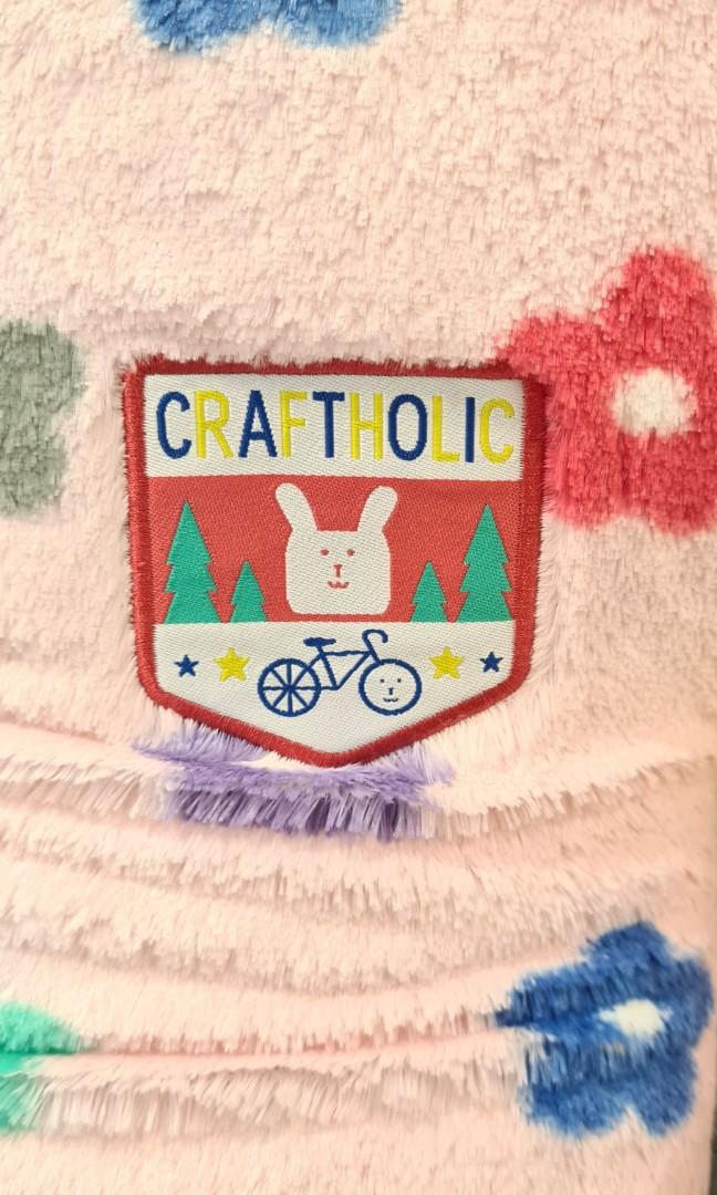 Authentic large craftholic rabbit bunny soft toy pink flower, Hobbies & Toys, Toys & Games on ...