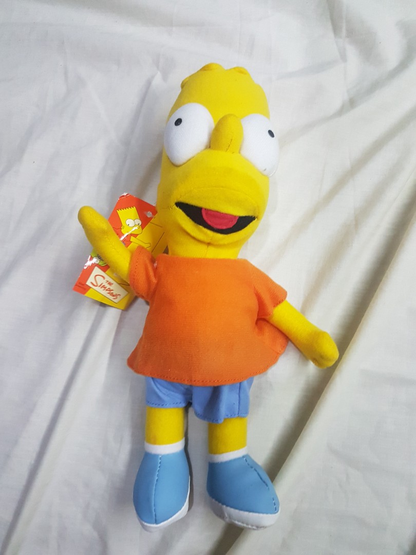 Bart simpson plush toy, Hobbies & Toys, Toys & Games on Carousell