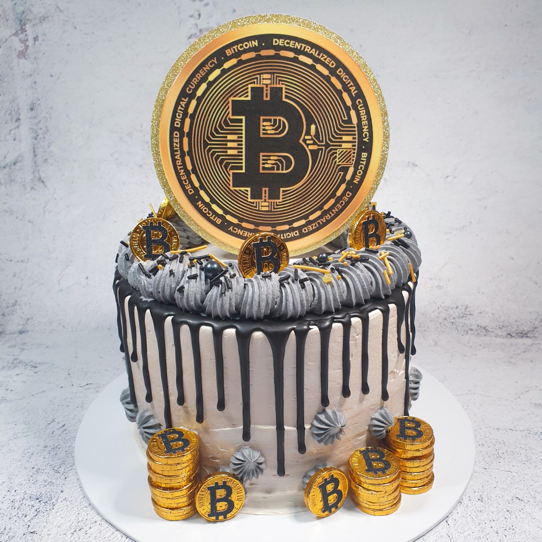 Bitcoin Cake, Food & Drinks, Homemade Bakes on Carousell