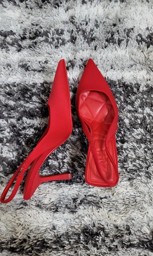 Brand new Zara red heels, Women's Fashion, Footwear, Heels on Carousell