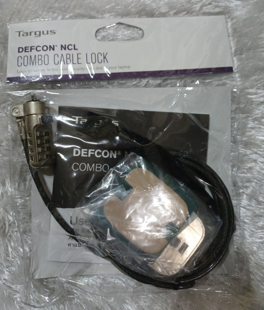 Cable Lock (Targus Defcon NCL Combo), Computers & Tech, Parts ...