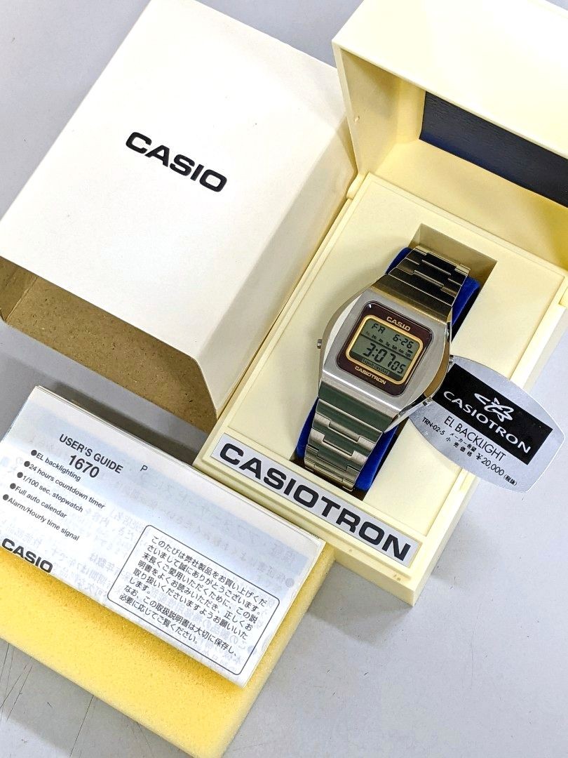 CASIO CASIOTRON LIQUID CRYSTAL TRN-02-5T QW-1670 VINTAGE, Men's Fashion ...