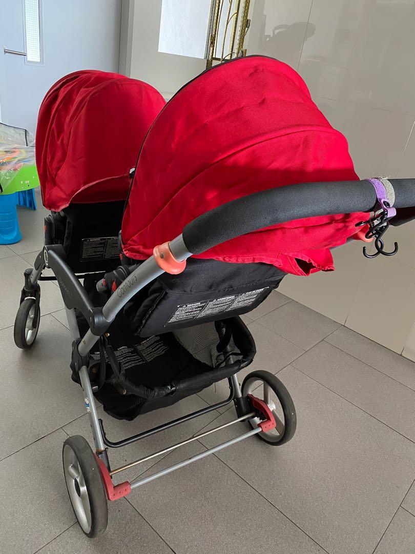 Contours Double/Tandem Baby Stroller, Babies & Kids, Going Out ...