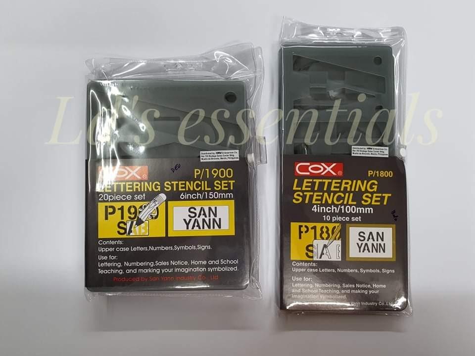 COX Lettering guide Stencil Trace out letters and figures, Hobbies ...