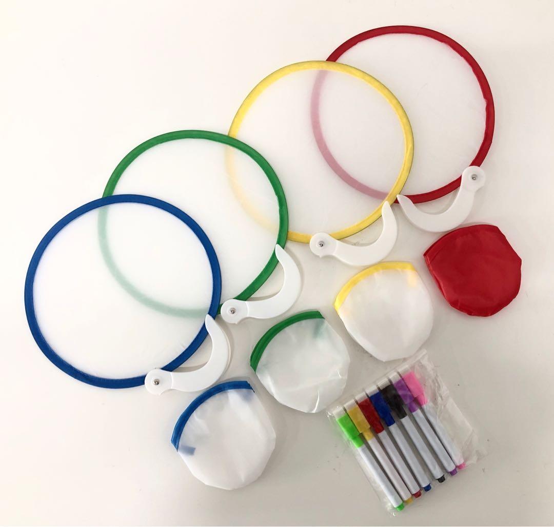 DIY Colouring Drawing Foldable Fan | Colour Yourself Fan | Art and ...