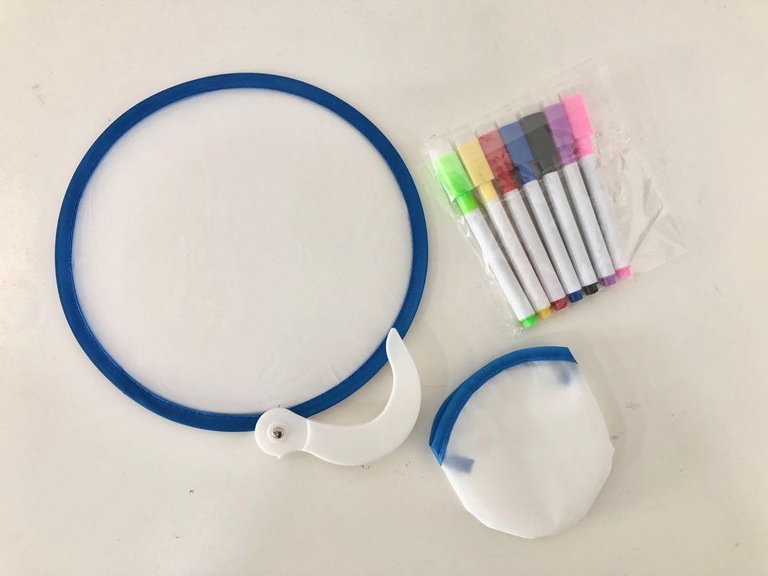 DIY Colouring Drawing Foldable Fan | Colour Yourself Fan | Art and ...