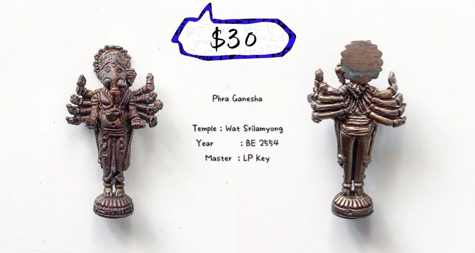 Phra Pikanet, Phra Hanuman, Monkey King, Takrut, Palakit, Tiger Head ...