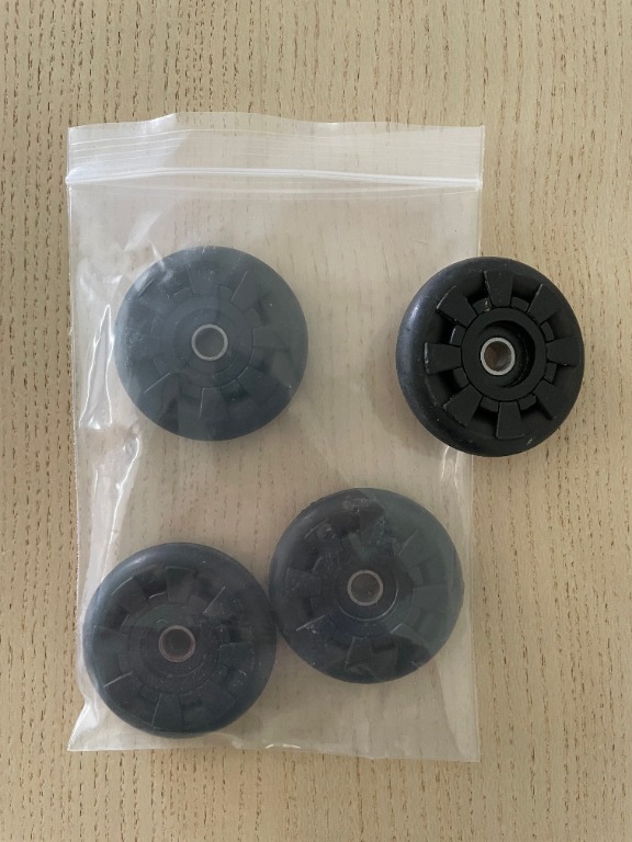 Easy Wheel Rollers 2 Pairs 46mm For Brompton, Pikes, 3Sixty, Trifold ...
