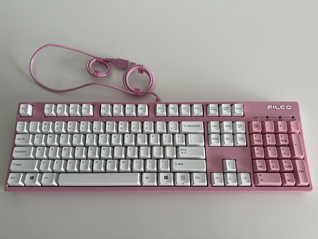 Filco Majestouch 2 (Cherry MX Brown) Mechanical Keyboard in Pink ...