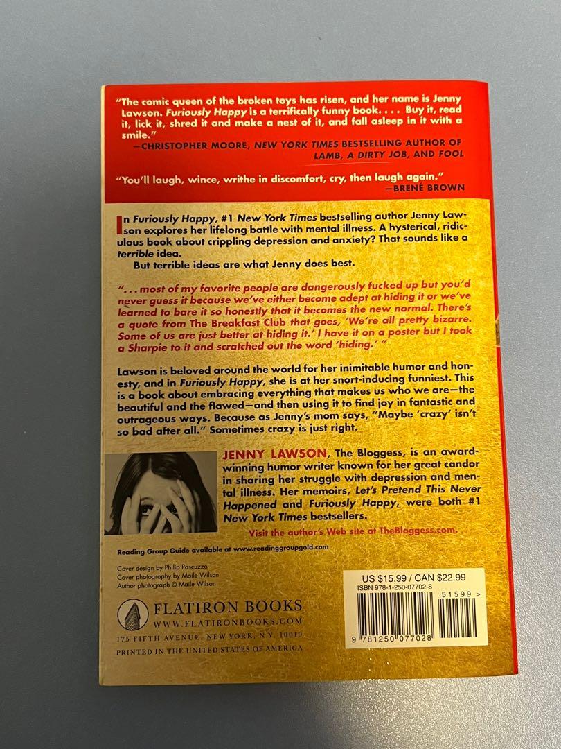 Furiously Happy - Jenny Lawson, Hobbies & Toys, Books & Magazines ...