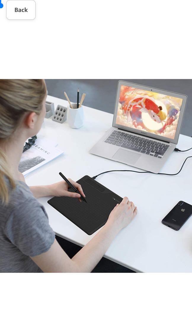 GAOMON S620 Graphics Tablet 6.5 x 4 Inches Pen Tablet with 4 Express ...
