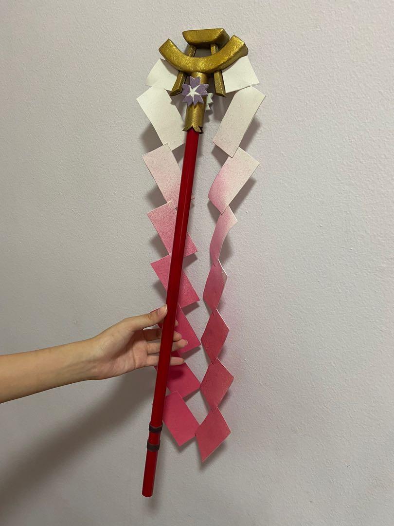 Genshin Impact Yae Miko cosplay prop gohei wand stick, Hobbies & Toys ...
