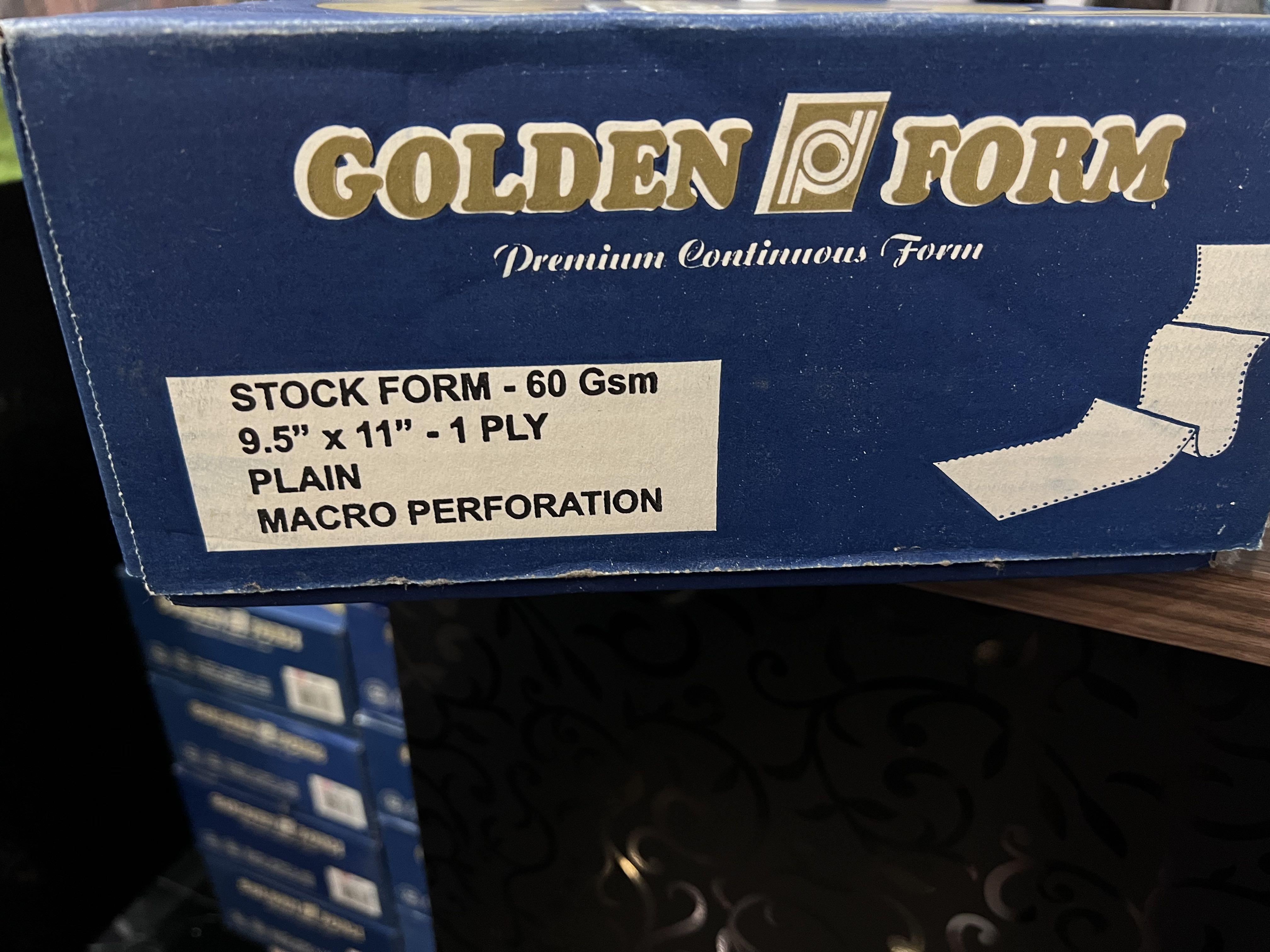 Golden Form’s Premium Continuous Form, Hobbies & Toys, Stationery ...
