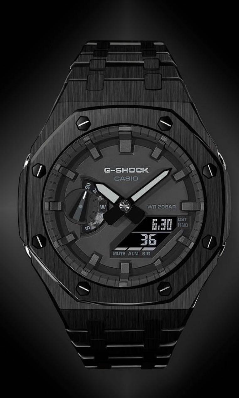 Gunmetal vs black Casio gshock ga2100 ga2110 ga-2100 ga-2110, Men's ...