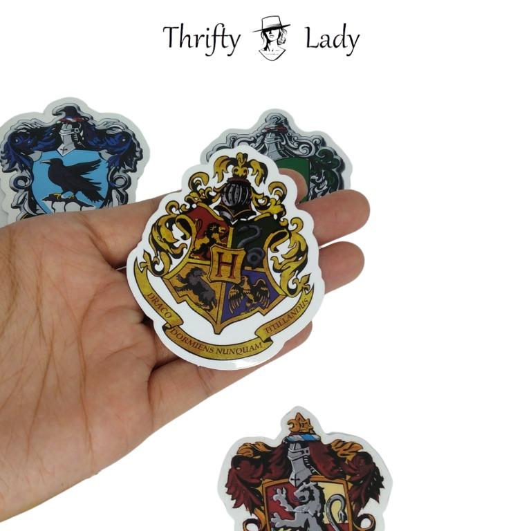 Harry Potter Collection: Colored Glossy Hogwarts House Stickers ...