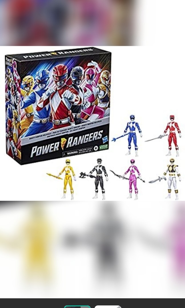 Hasbro mighty morphin' power rangers mmpr original 12 inch 6 power ...