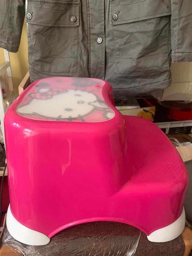 Hello Kitty Step stool/Hello Kitty Sanrio, Furniture & Home Living ...