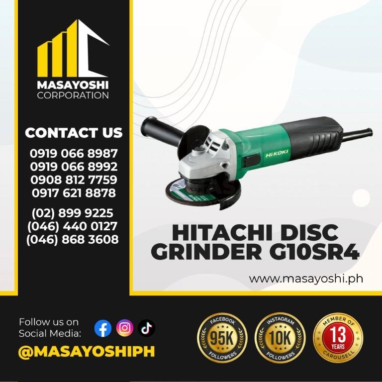 HITACHI Disc Grinder G10SR4 | Grinder | Power Tools | Grinding ...