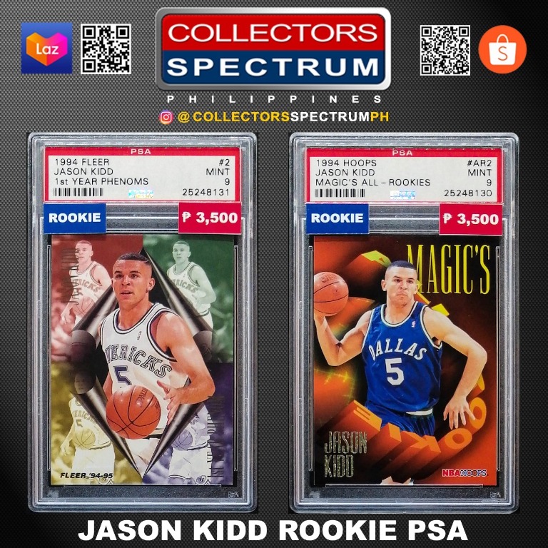 Jason Kidd 1994 Rookie PSA NBA Cards, Hobbies & Toys, Toys & Games on ...