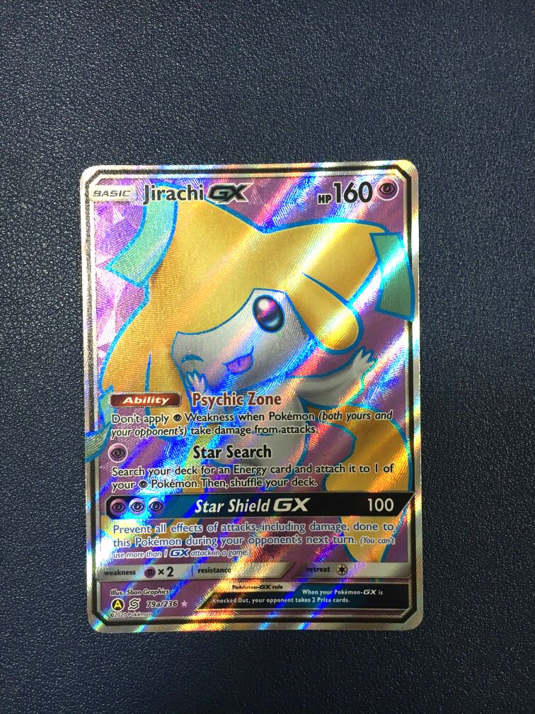 Jirachi GX FULL ART AA -Pokemon Card TCG BOOSTER BOX BRILLIANT STARS ...