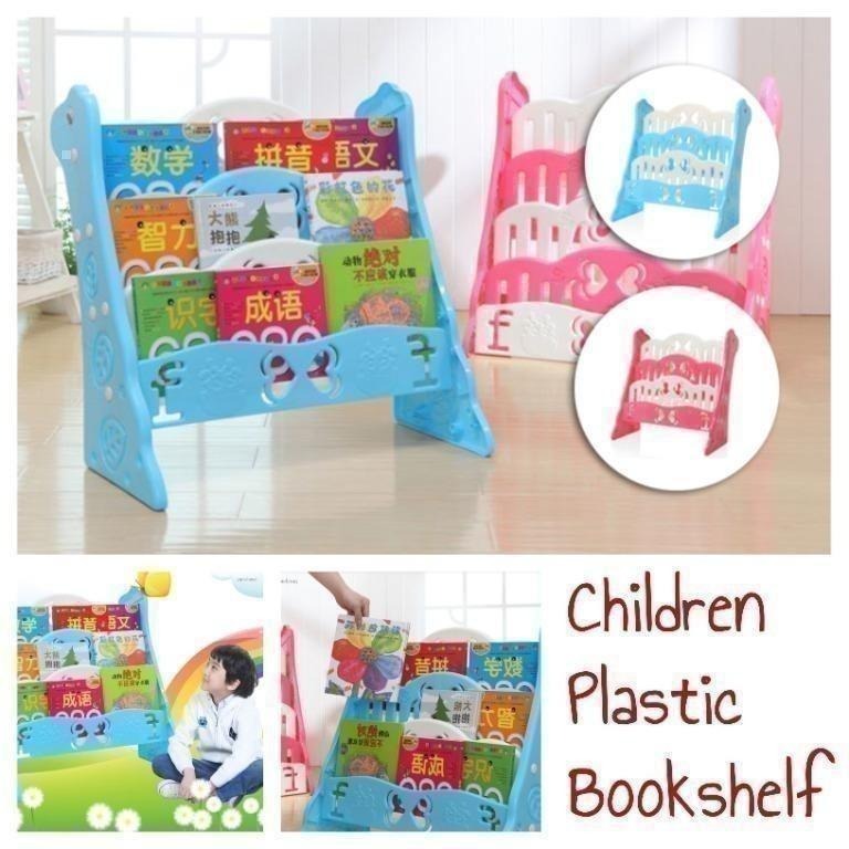 Kids Children Plastic Bookshelf, Furniture & Home Living, Furniture ...