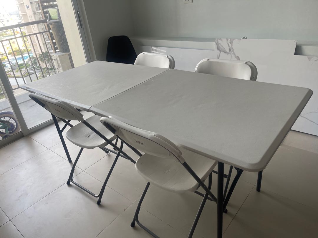 Lifetime Foldable Table & Chair Set, Furniture & Home Living, Furniture ...