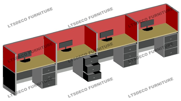 LINEAR CUBICLE TYPE FURNITURE*OFFICE PARTITION, Furniture & Home Living ...