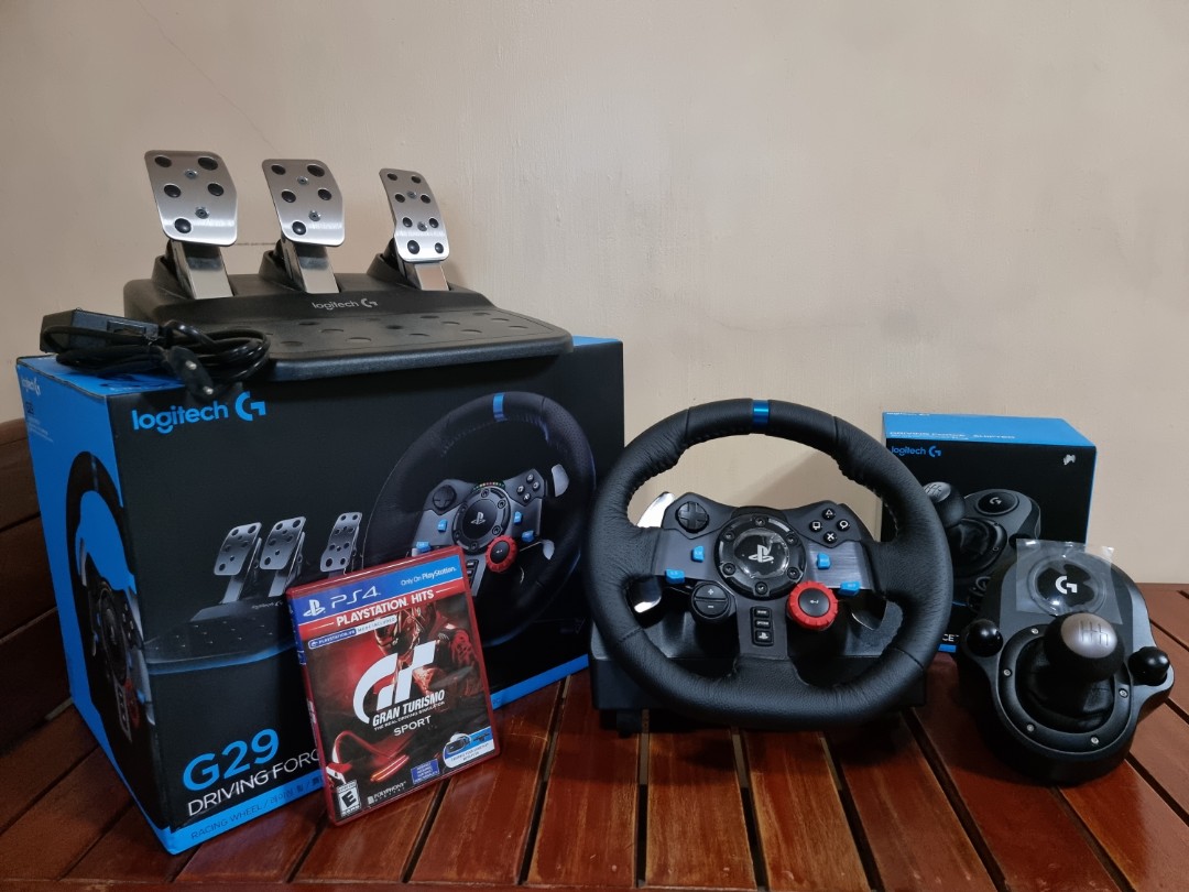 R U S H ! ! ! Logitech G29 with Stick Shifter, Video Gaming, Gaming ...