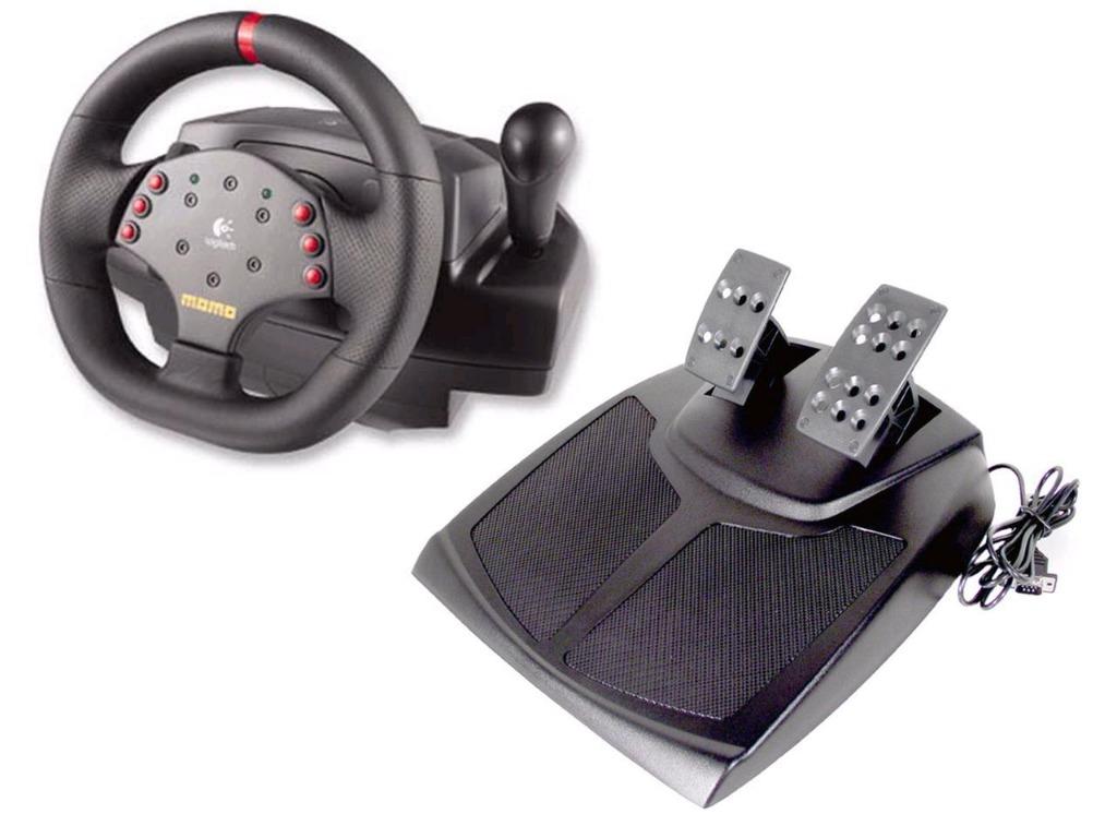 Like new Logitech Momo racing force feedback FFB steering racing wheel ...