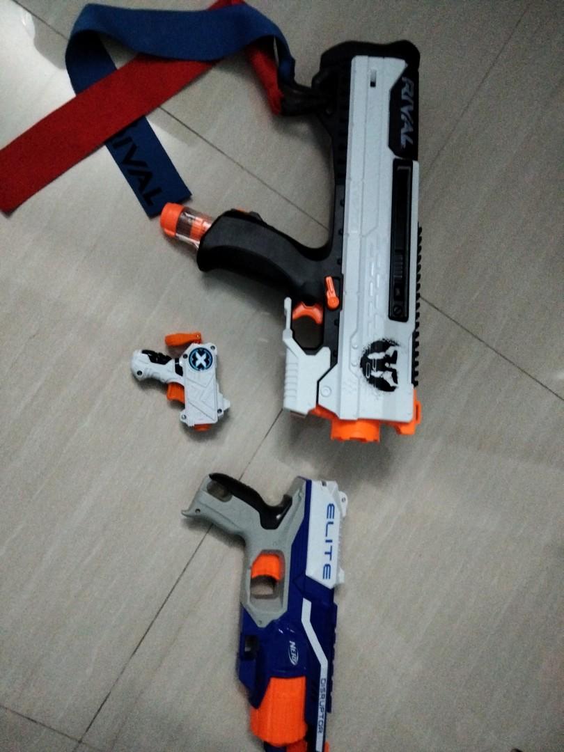 Nerf Helios, Disruptor and One Free X Shot Pistol, Hobbies & Toys, Toys ...