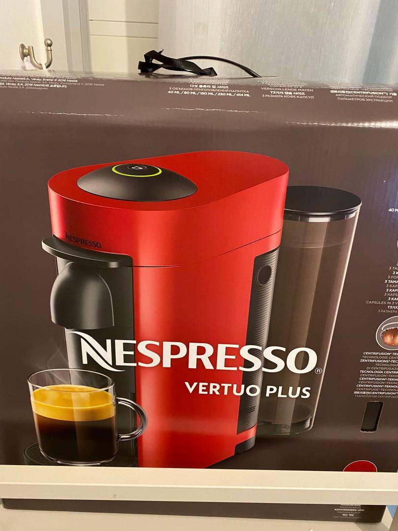 Nespresso Vertuo Plus - Cherry Red, TV & Home Appliances, Kitchen ...