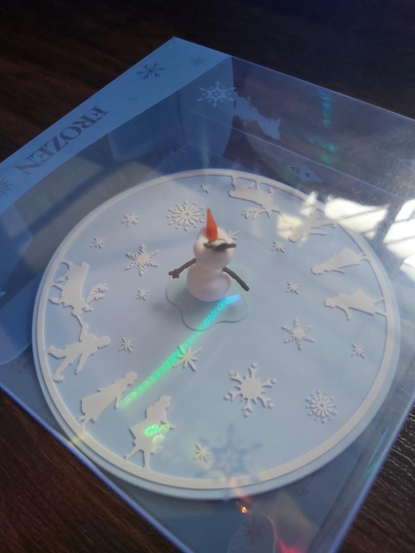 NEW DISNEY FROZEN CUP COVER WITH OLAF FIGURINE!!!, Furniture & Home ...