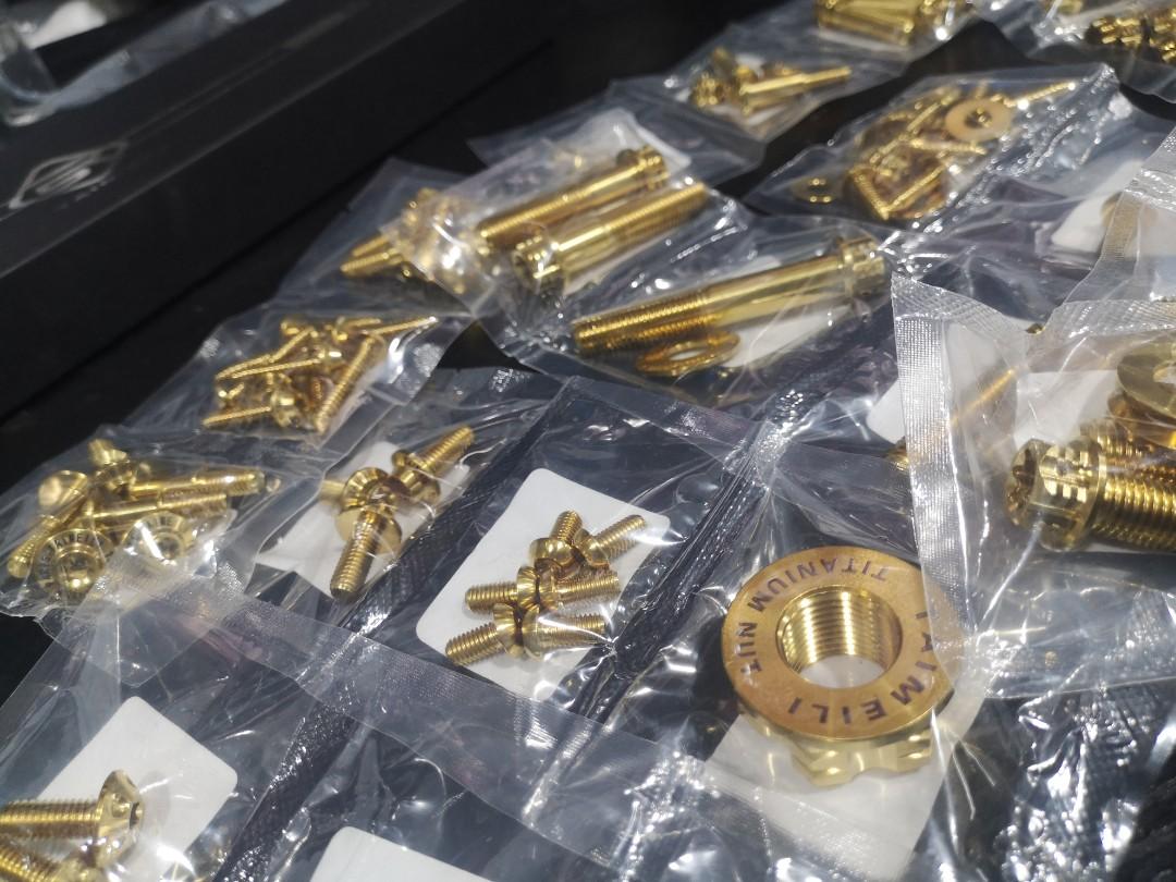 Nmax Xmax authentic titanium screw set, Motorcycles, Motorcycle ...