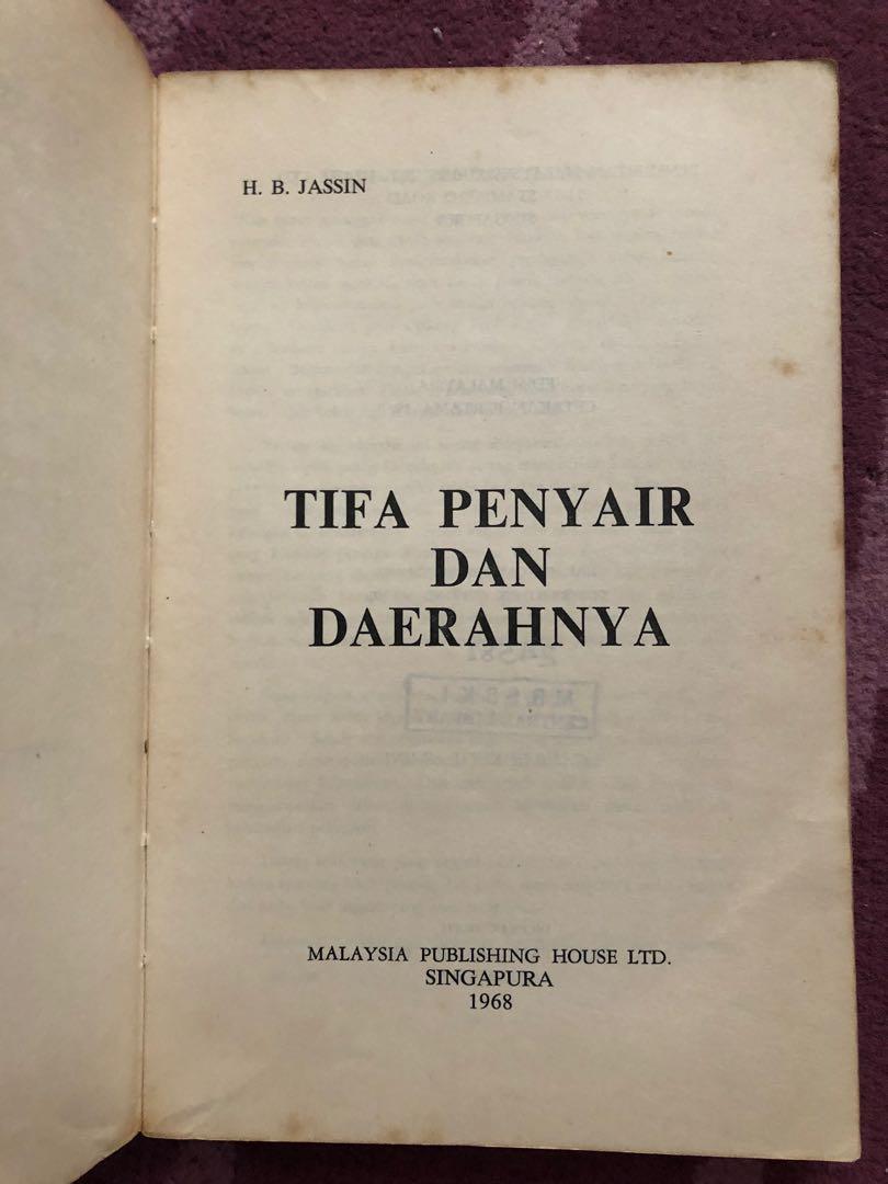 Novel @ Buku Tifa Penyair Dan Daerahnya 1968, Hobbies & Toys, Books & Magazines, Storybooks on ...