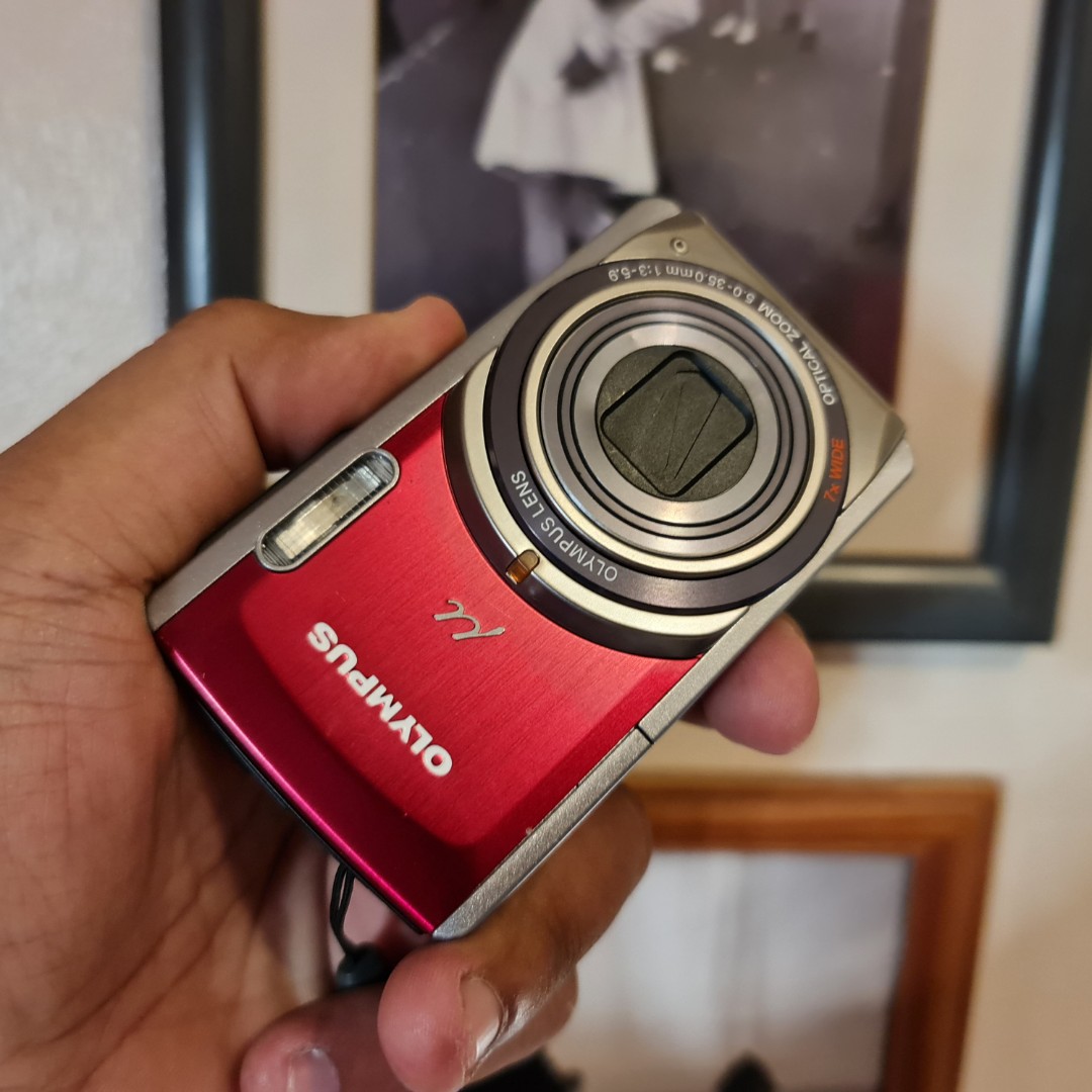 Olympus U-7020 12.0 Megapixels RED, Photography, Cameras on Carousell