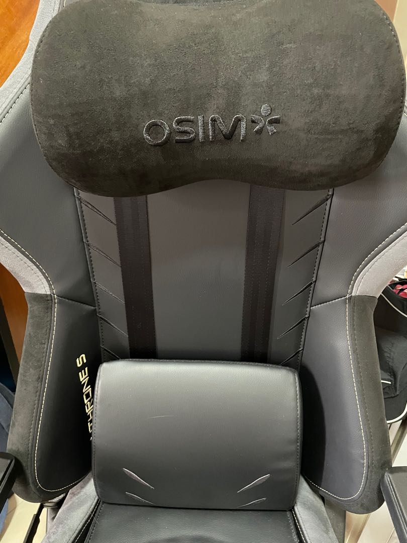 Osim uThrone S Gaming Chair with Customisable Massage (Black) + FREE ...