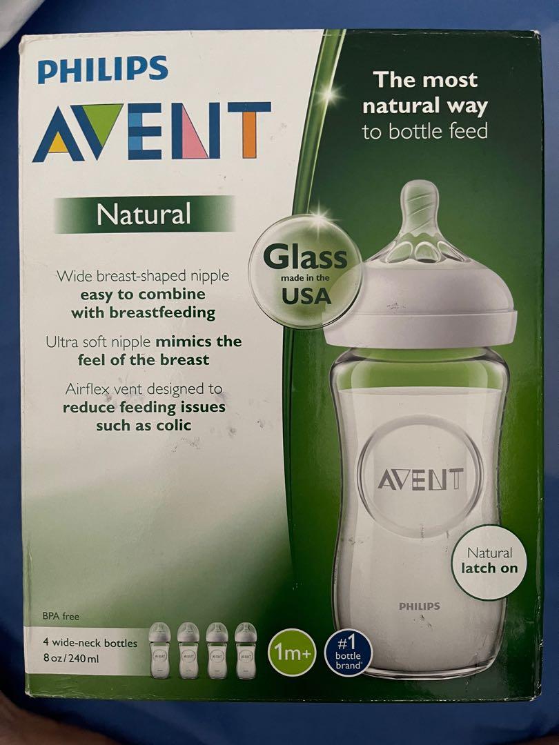Philips Avent Glass bottles 240ml x3, Babies & Kids, Nursing & Feeding ...