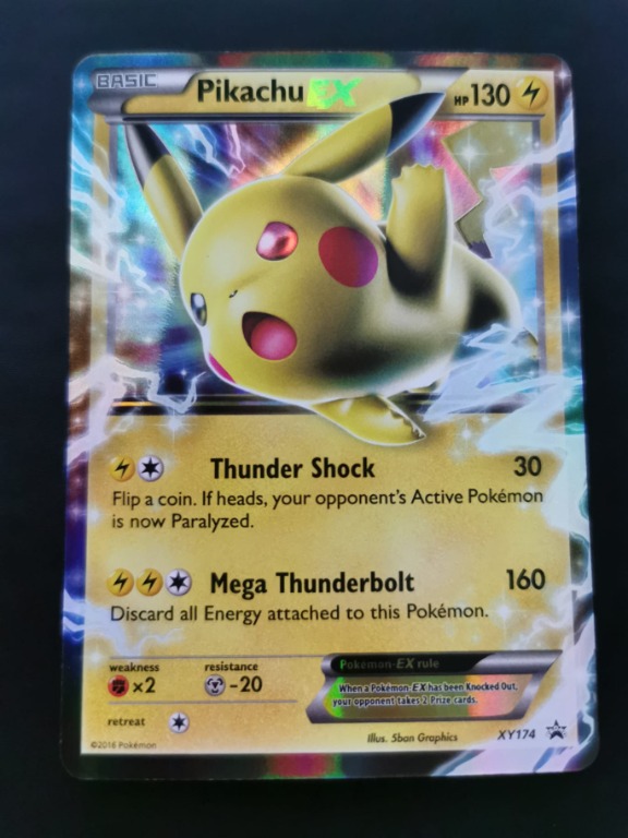 Pikachu EX - XY174 [Pokémon TCG], Hobbies & Toys, Toys & Games on Carousell